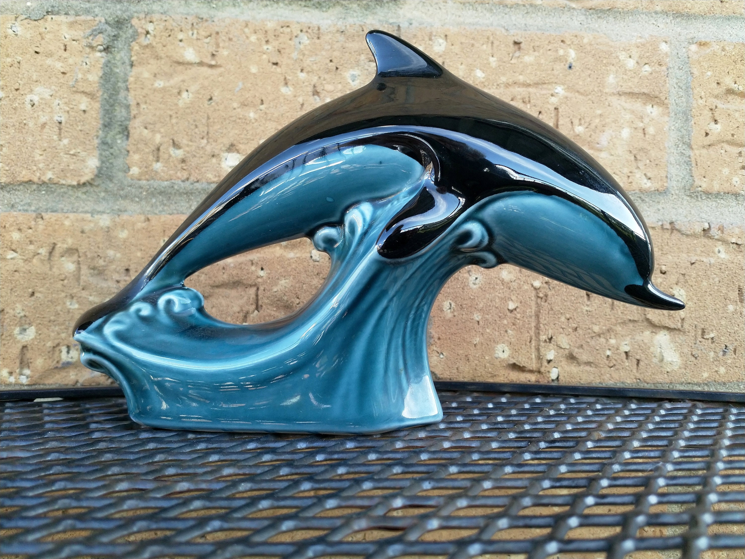 Poole Pottery Small Dolphin in Motion - Etsy UK