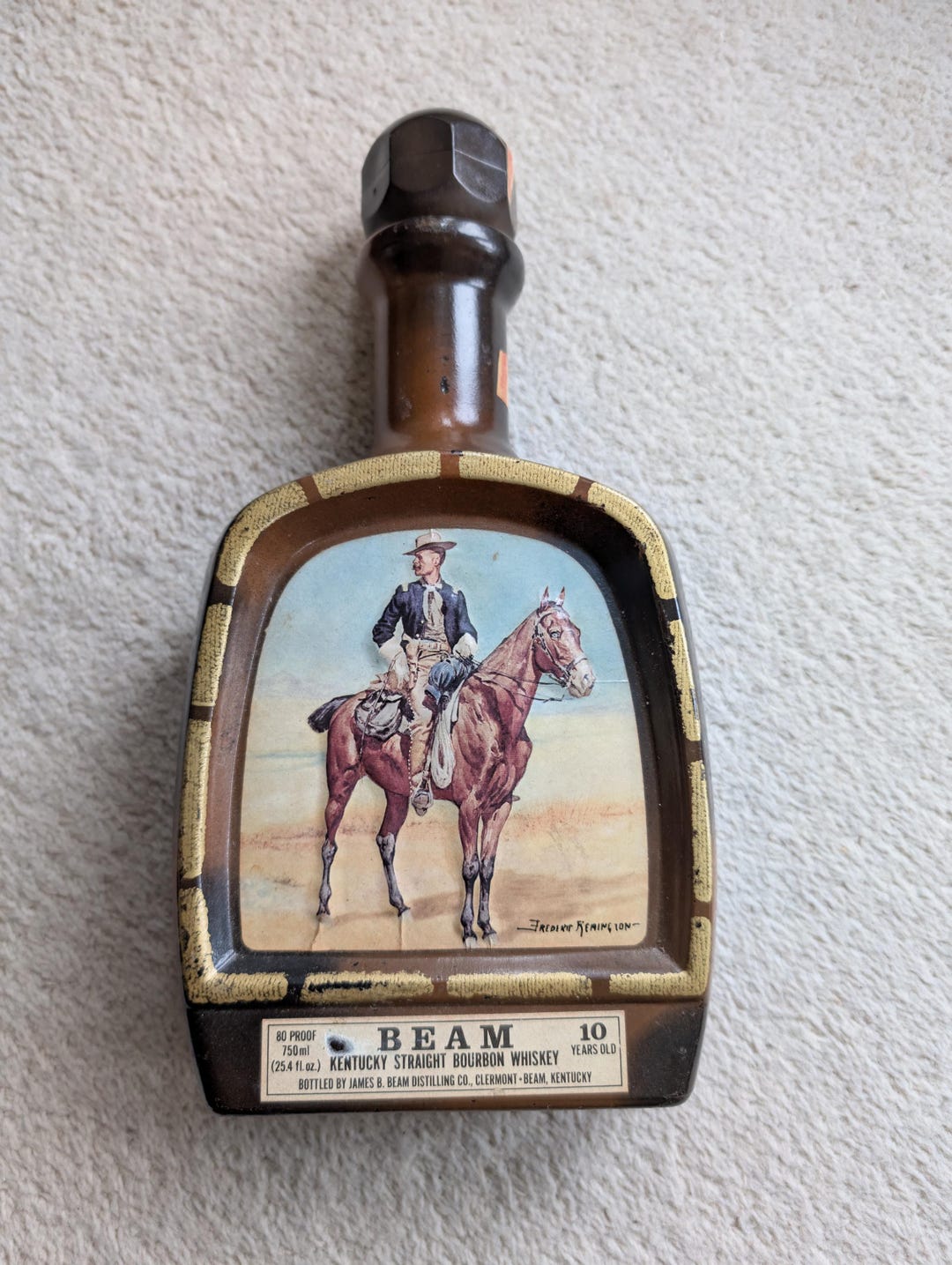 Jim Beam Frederic Remington Cowboy Limited Edition Bottle (empty!) - Etsy