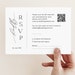 Printable RSVP Wedding Attire Card Template With QR Code, Guest Dress ...