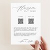 Printable RSVP Wedding Attire Card Template With QR Code, Guest Dress ...