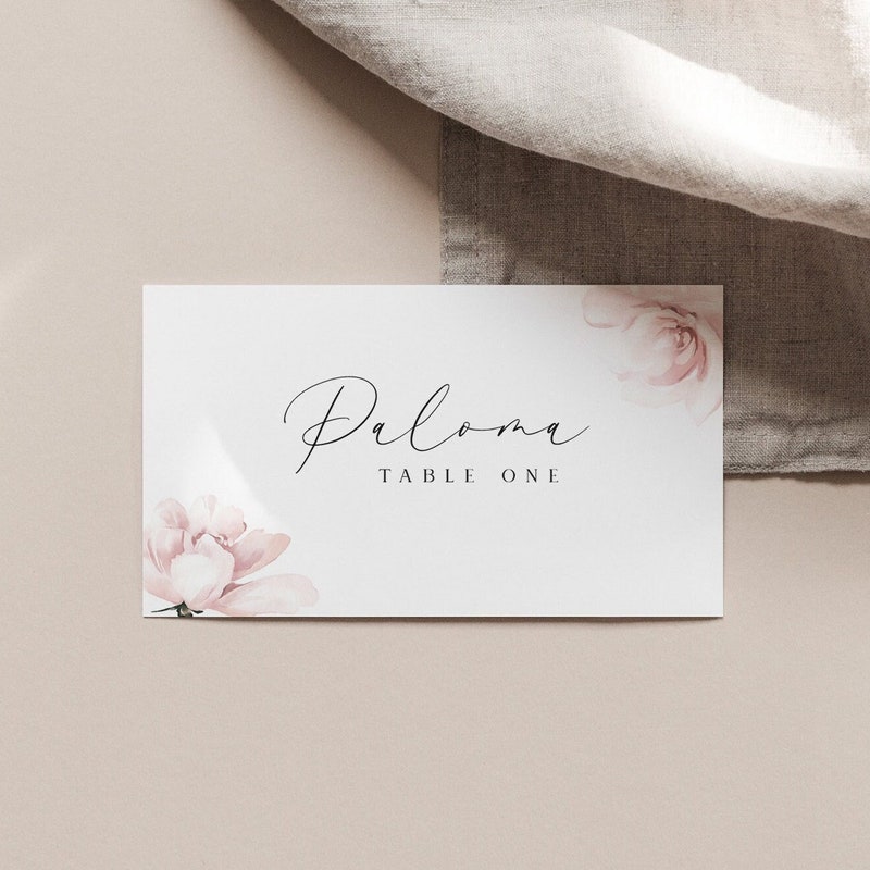 Floral Place Cards - Etsy