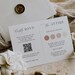 Printable RSVP Wedding Attire Card Template With QR Code, Guest Dress ...