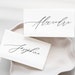 Printable Wedding Place Card Template With Calligraphy Font, Elegant ...
