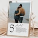 Fun Facts Table Number Template With Photo Modern Love Story Table Sign ...