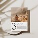 Modern Table Number Template With Photo and Fun Facts, Love Story Table ...