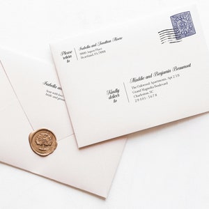 Minimalist Envelope Template With Vintage Vibe, Wedding Addressed Envelope Template With Script ...