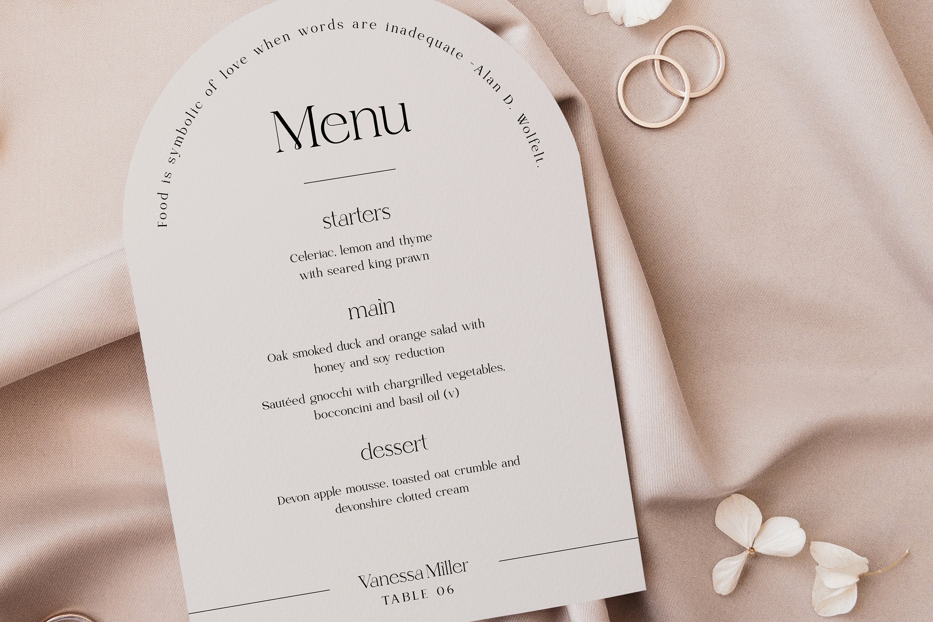 Arch Wedding Menu Template With Name Boho Menu With Guest - Etsy