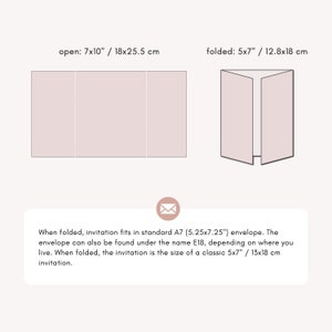 Greenery Gatefold Wedding Invitation Template With QR Code - Etsy