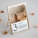 Fun Facts Table Number Template With Photo Modern Love Story Table Sign ...