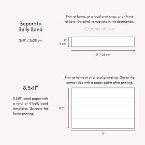 Printable Invitation Belly Band Template With Wildflowers, DIY Floral ...