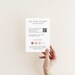 Printable RSVP + Wedding Attire Card Template With QR Code, Guest Dress ...