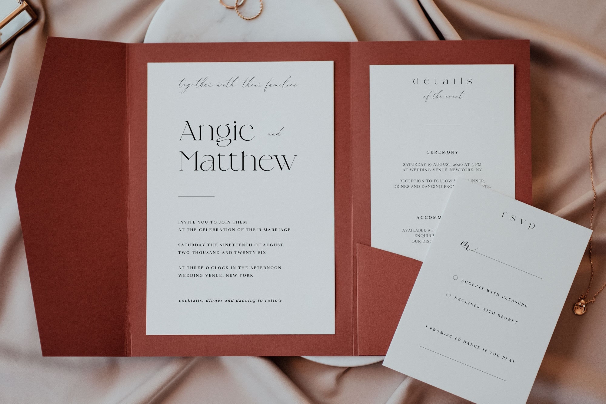 Printable Pocket Wedding Invitation Template Suite DIY - Etsy