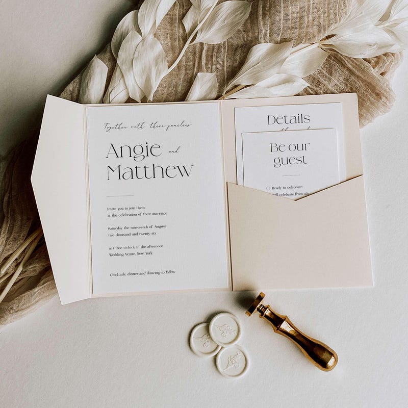 Pocket Invite - Etsy