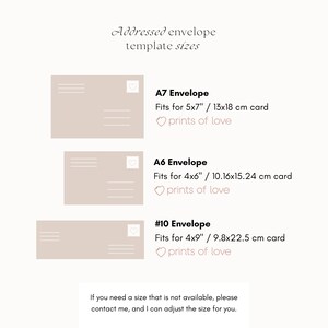 Minimalist Calligraphy Envelope Template, Wedding Addressed Envelope Template With Script Font ...