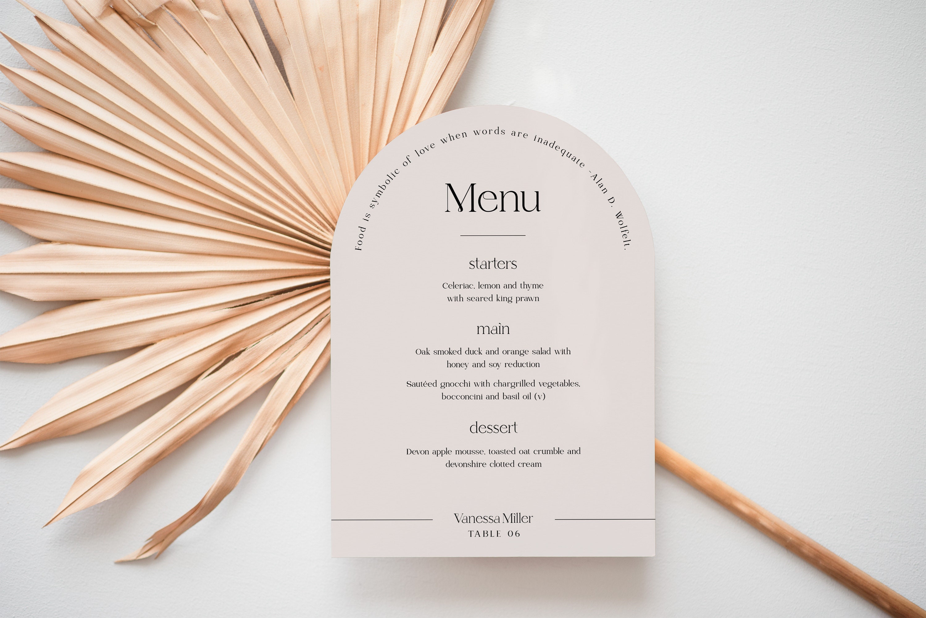 Arch Wedding Menu Template With Name Boho Menu With Guest - Etsy