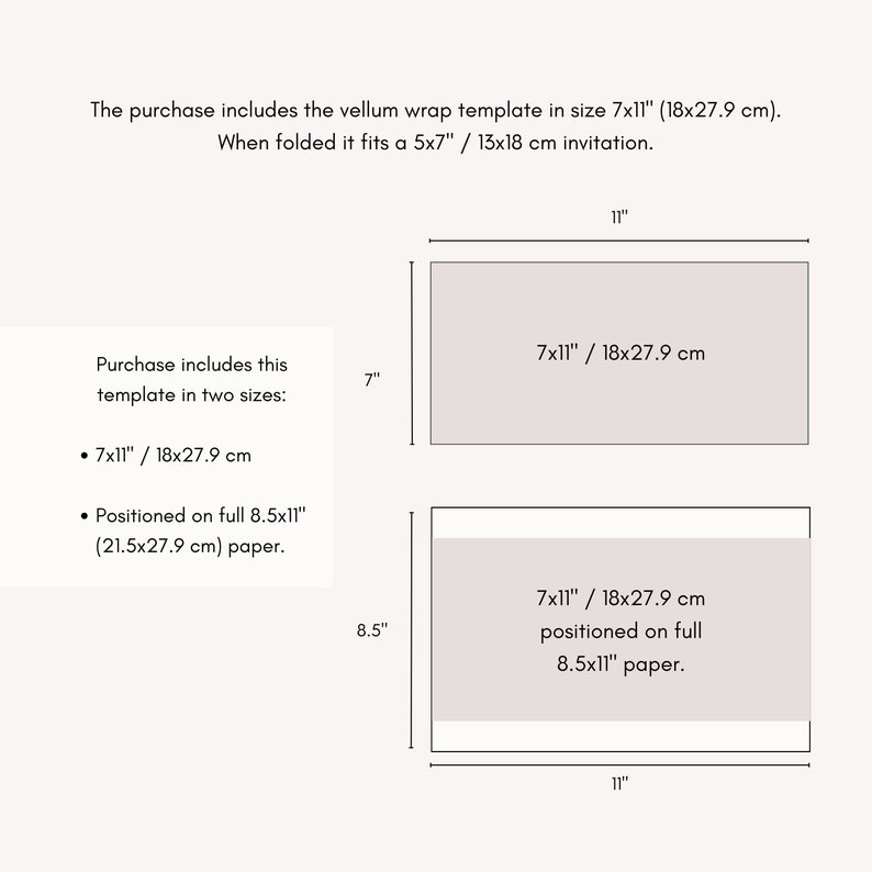 Printable Envelope Liner, Belly Band & Vellum Wrap Template Set, Floral ...