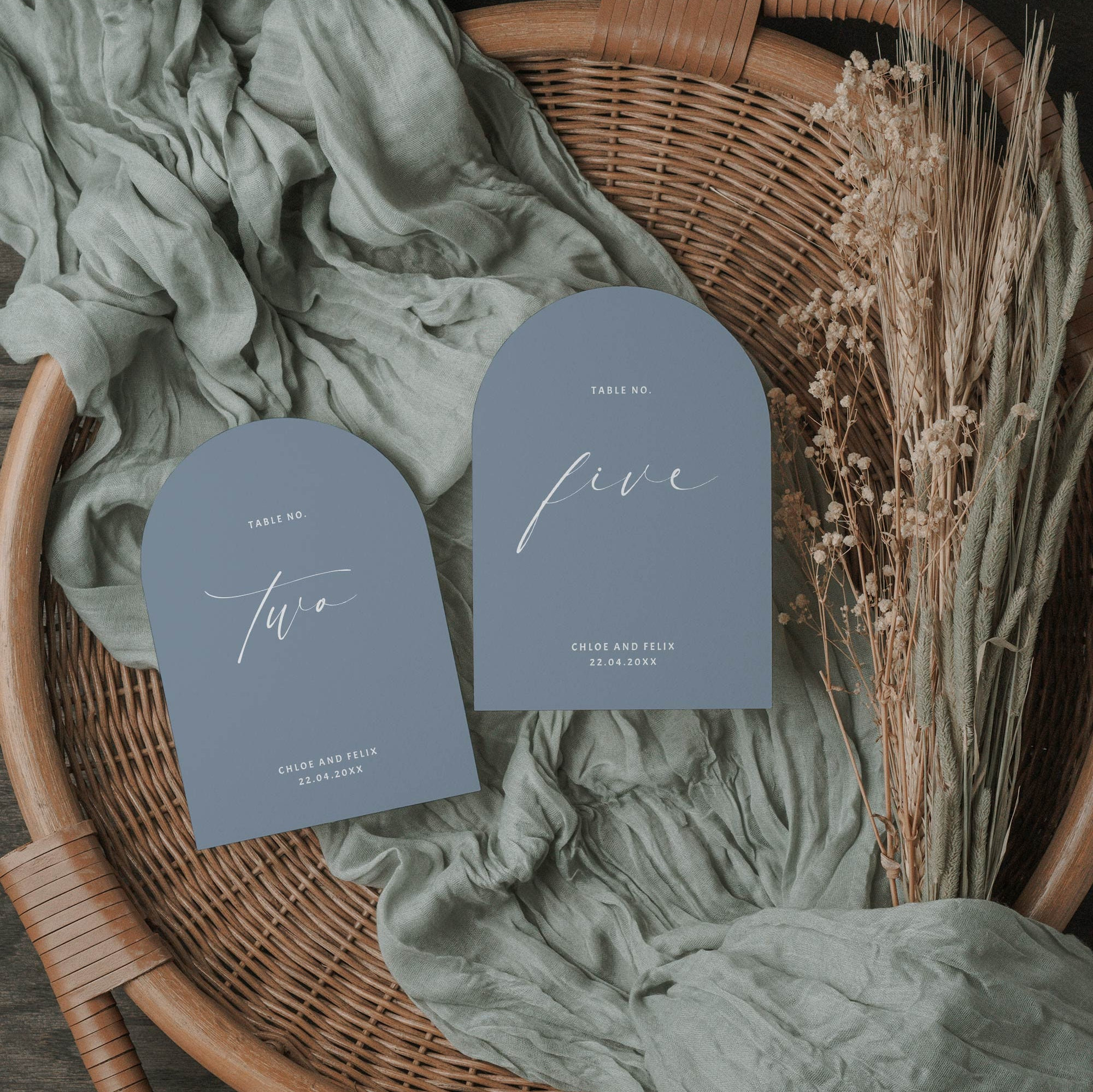 Arch Table Number Template With Calligraphy Font, Modern Arch Wedding ...