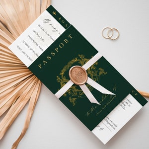 Boarding Pass Wedding Invitation Template Suite With Photo and - Etsy