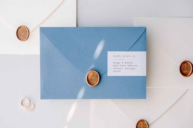 Printable Address Label Template Minimalist Wrap Around - Etsy