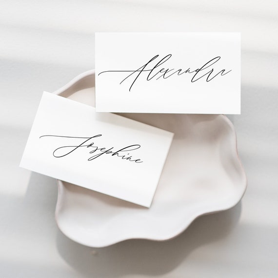 Printable wedding place cards store
