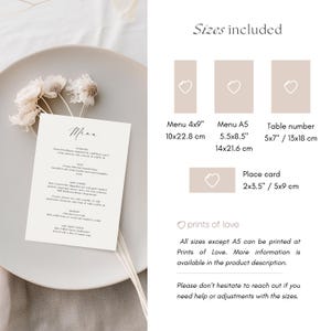 Printable Calligraphy Wedding Table Setting Template Set, Table Setting ...