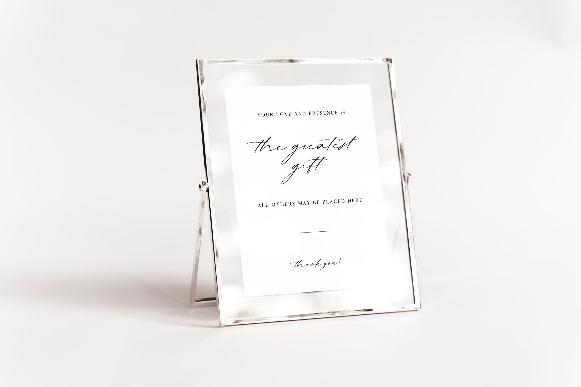 Wedding Gift Table Sign Template Modern Editable Reception - Etsy