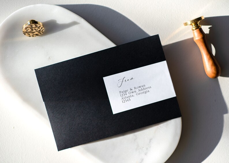 Printable Address Label Template Wrap Around Sticker for - Etsy