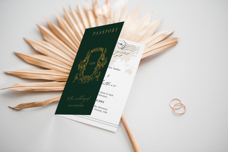 Boarding Pass Wedding Invitation Template Suite With Photo and - Etsy