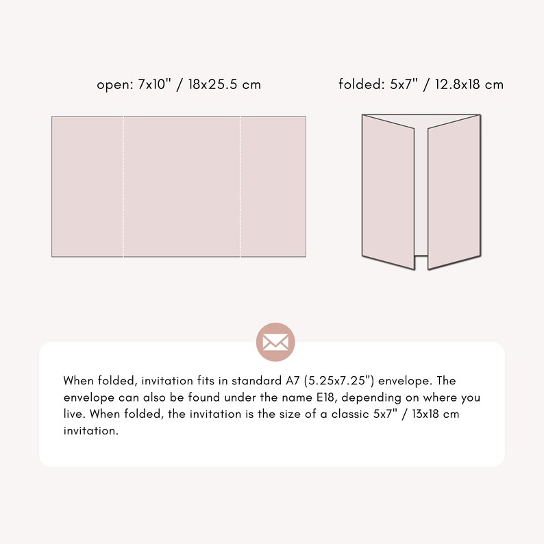 Printable Gatefold Wedding Invitation Template With QR Code and ...