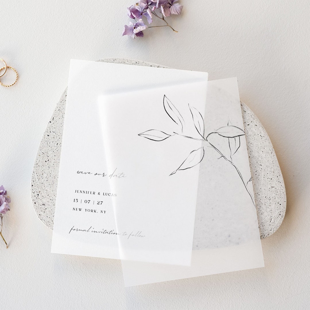 Vellum Overlay Save The Date