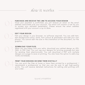 Printable Minimalist 4x9 Invitation Card Template With Photo and QR ...