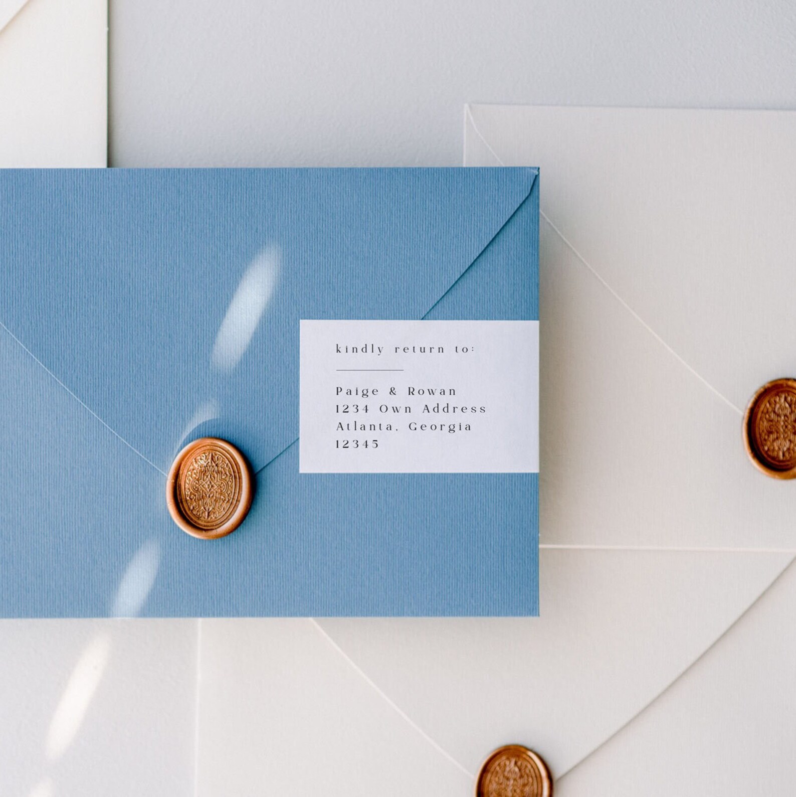 Printable Address Label Template, Minimalist Wrap Around Sticker for ...