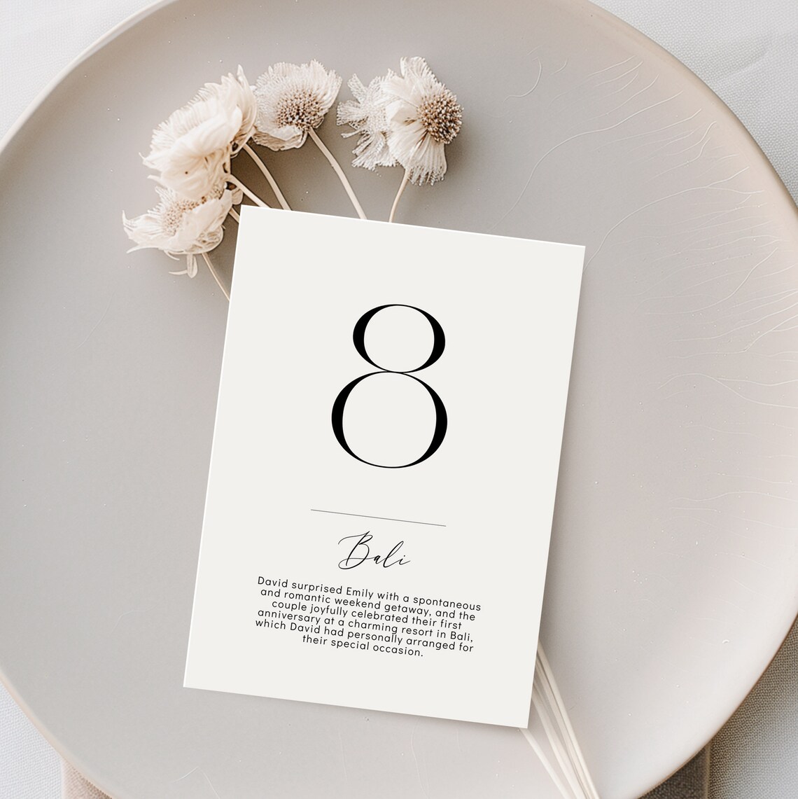 Fun Facts Table Number Cards With Visited Places, Memory Wedding Travel ...
