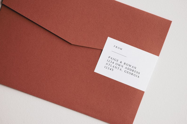 Printable Address Label Template Wrap Around Sticker for - Etsy