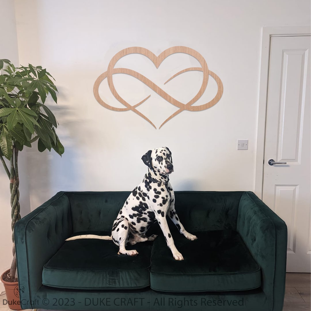 Wooden Infinity Heart Wall Art, Infinity Love Couples Art Home Decor ...