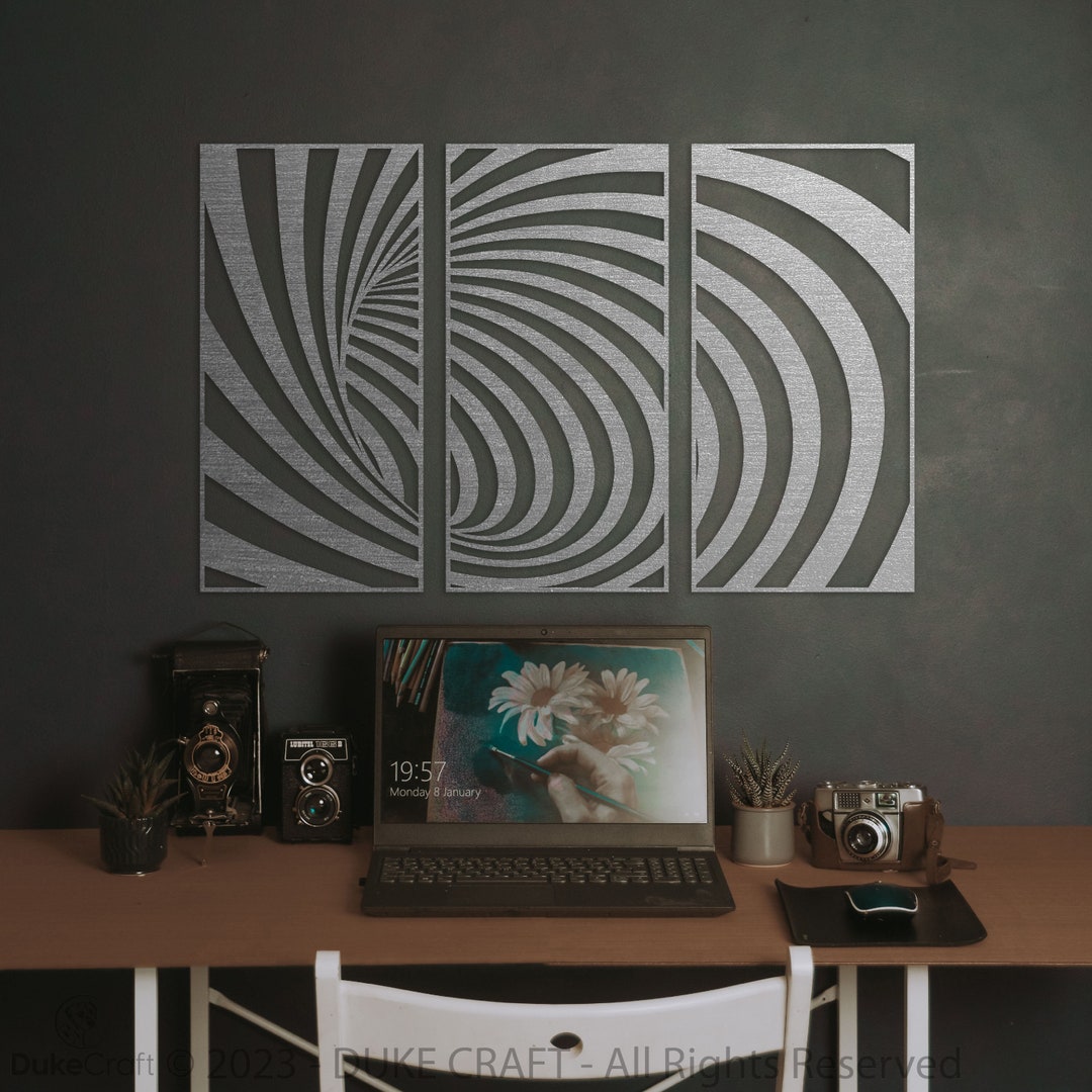 3D Wall Decor, Visual Illusion Wood Wall Art, Illusion Hole, Living ...