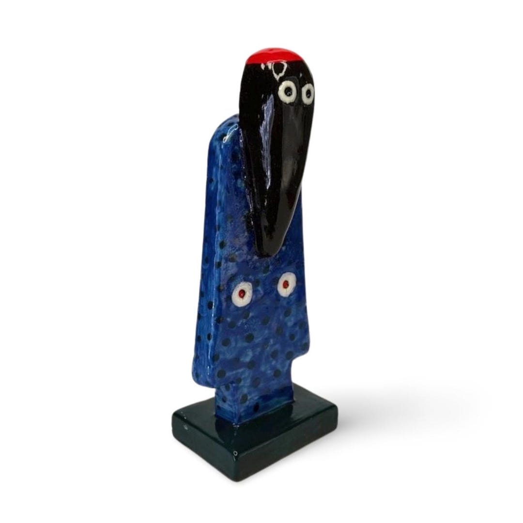 Black Clay Spook Sculpture: Original Ceramic Artwork by Stefan Mager - Etsy