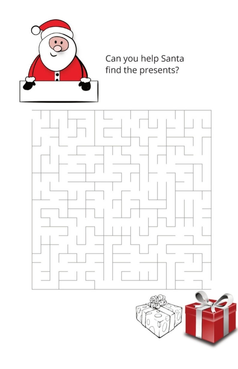 Simple Christmas Printable Activities - Etsy