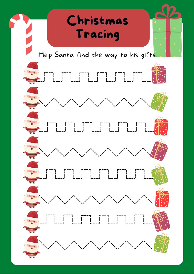 Simple Christmas Printable Activities - Etsy