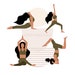 Yoga Clipart 8 Printable Yoga Graphics Yoga Poses Digital - Etsy
