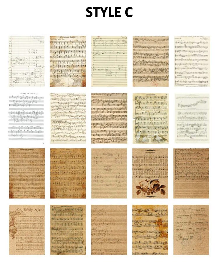 60 PCS Ephemera Junk Journal Paper Pad Scrapbooking and Journaling ...