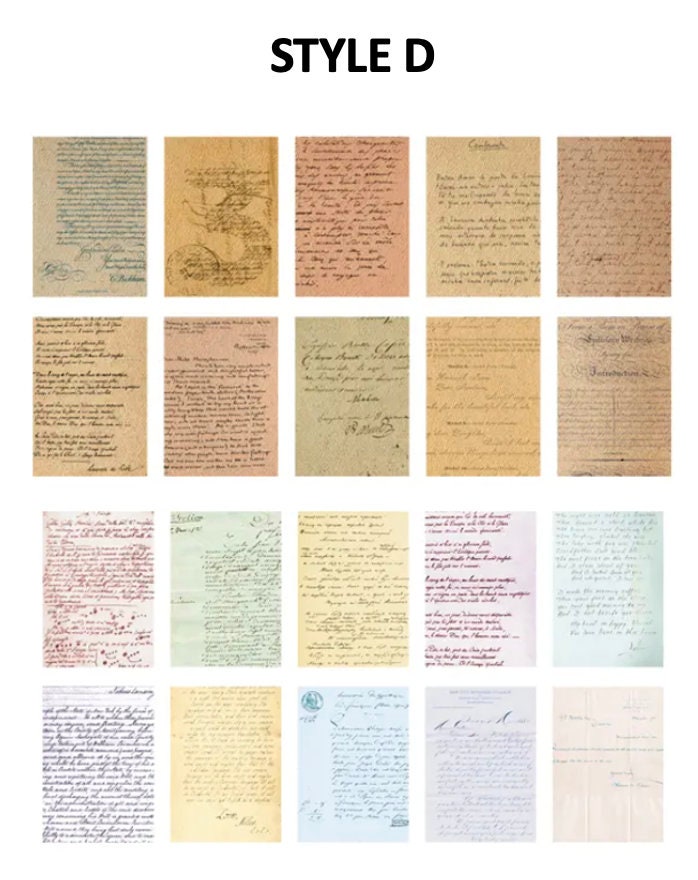 60 PCS Ephemera Junk Journal Paper Pad Scrapbooking and Journaling ...