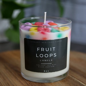 Fruit Loops Dessert Candle - Etsy