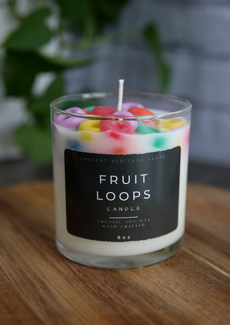 Fruit Loops Dessert Candle - Etsy