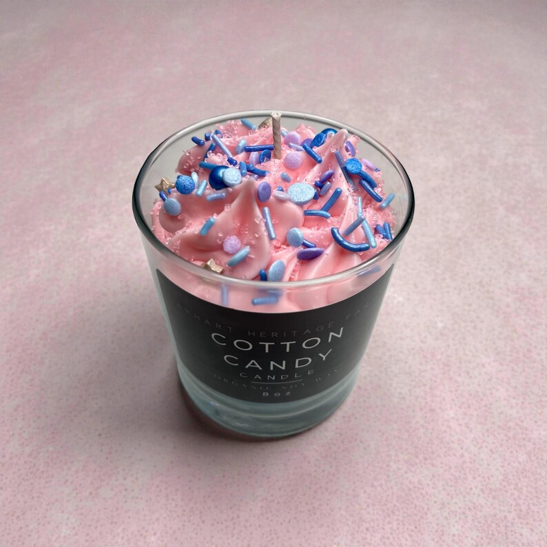 Cotton Candy Dessert Candle - Etsy