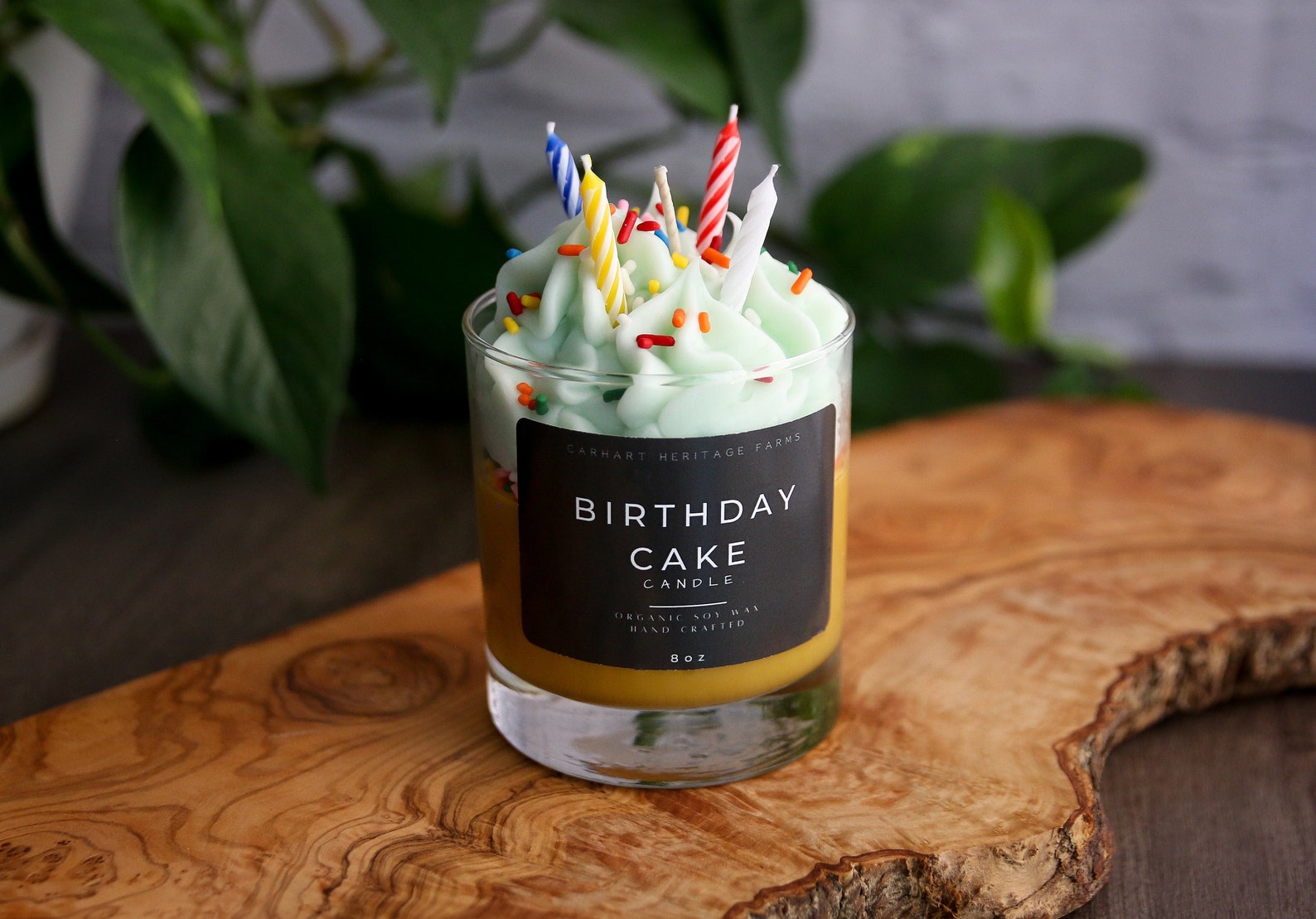 Birthday Cake Dessert Candle - Etsy