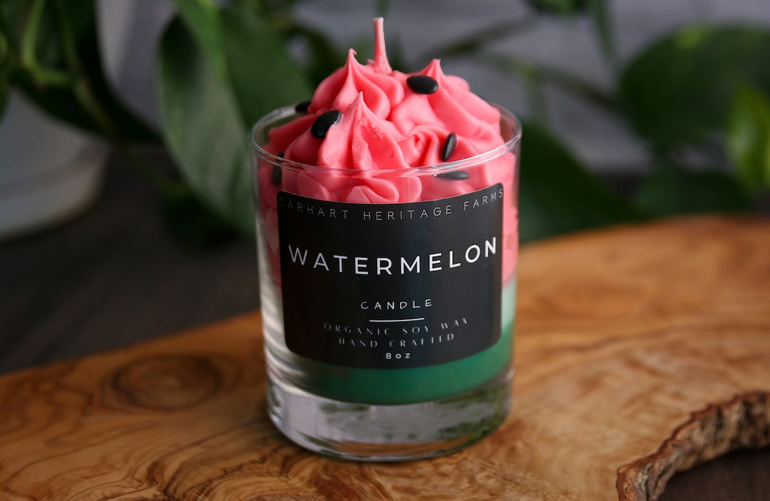 Watermelon Dessert Candle - Etsy