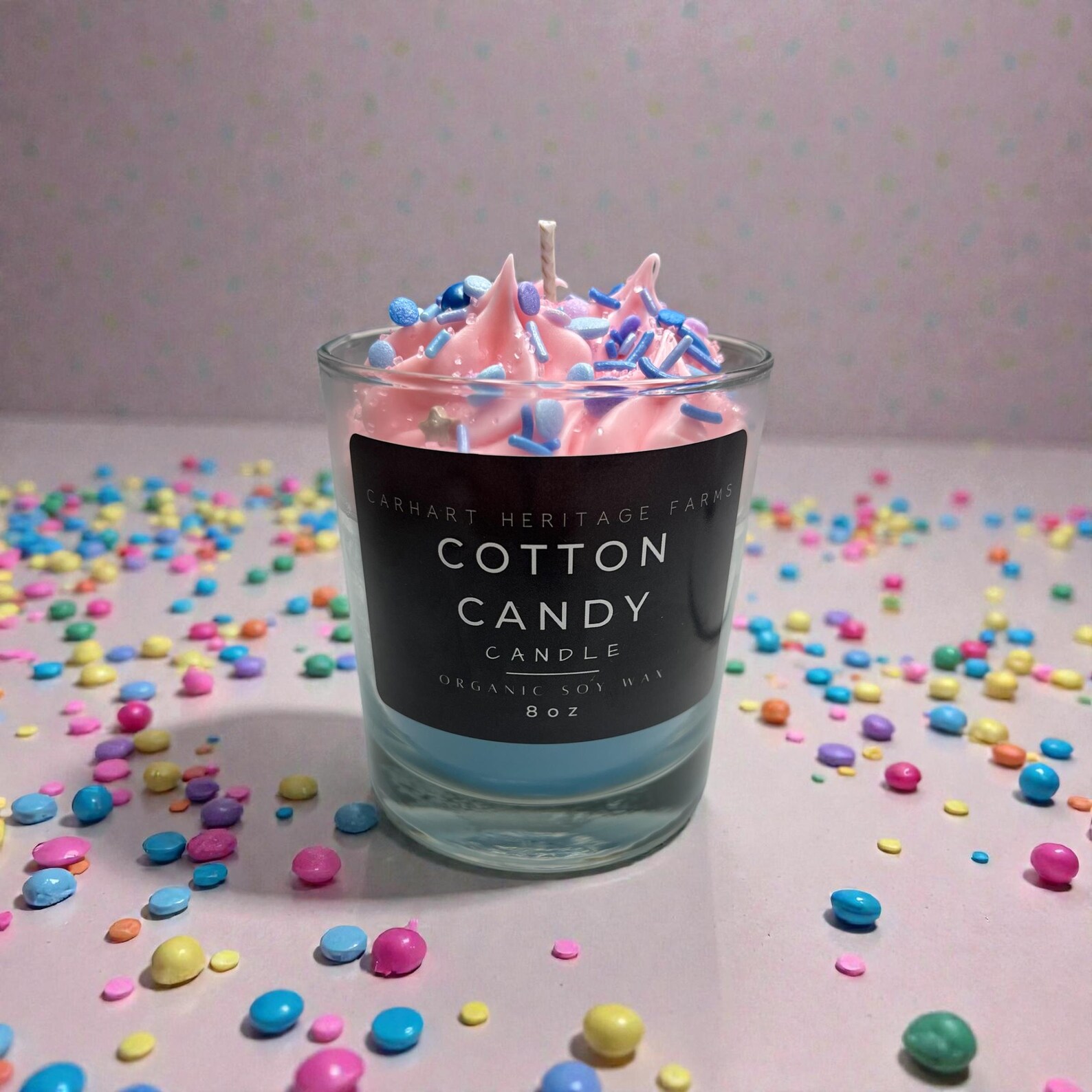 Cotton Candy Dessert Candle - Etsy