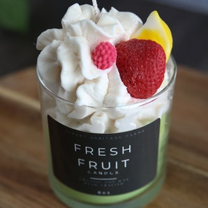 Fresh Fruit Dessert Candle - Etsy