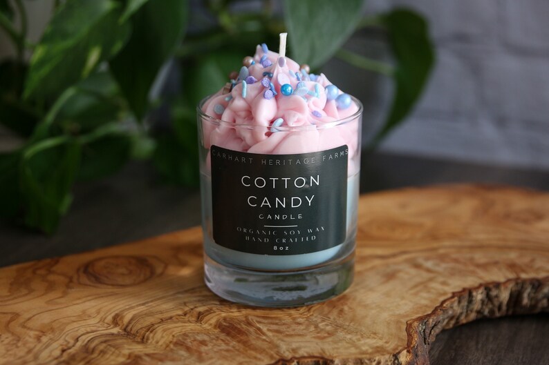 Cotton Candy Dessert Candle - Etsy